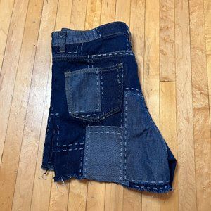 SHEIN | Shorts | Patchwork Denim Shorts | Poshmark